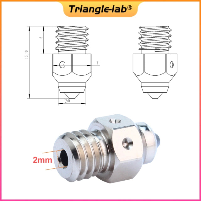Triangle-Lab ZS MK8 Nozzle | PD3D Manufacturing LLC